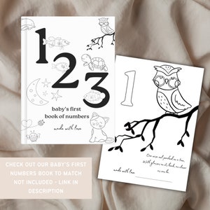 ABC Baby Shower Coloring Book, Digital Download, Educational Animal ...