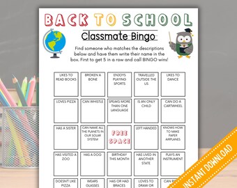 Human Bingo Game for College Students - Etsy