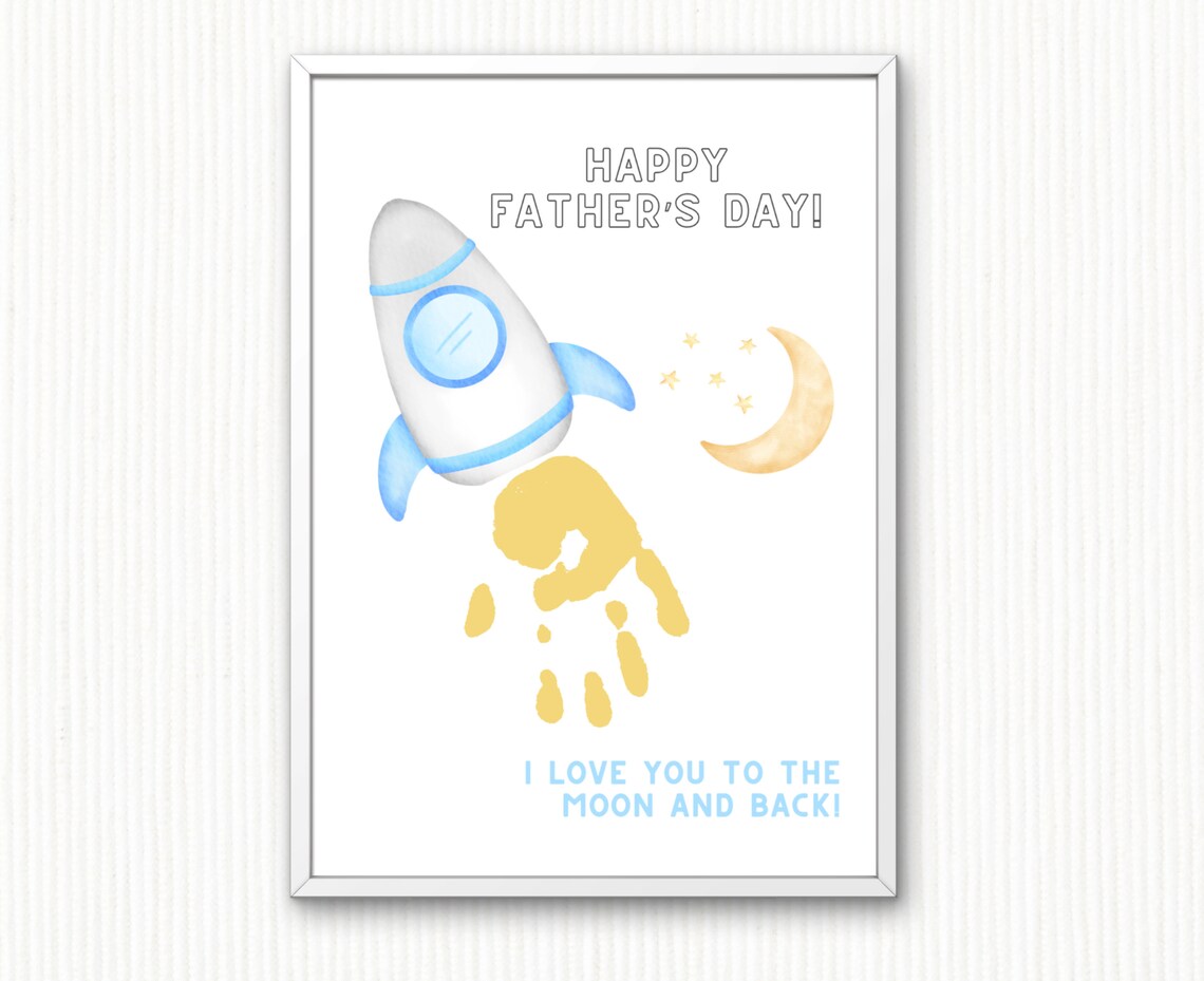 Father's Day Handprint Art: Kids DIY Keepsake (digital Download) - Etsy