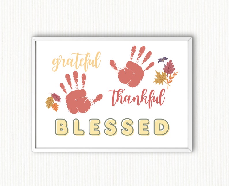 Thanksgiving Handprint Art Bundle, Thanksgiving Handprint Craft ...