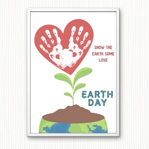 Earth Day Handprint Craft: Kids Art Activity (printable) - Etsy