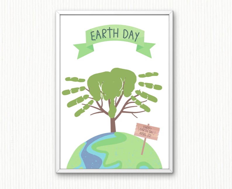 Earth Day Handprint Craft Earth Day Craft Earth Day for Kids Earth Day ...