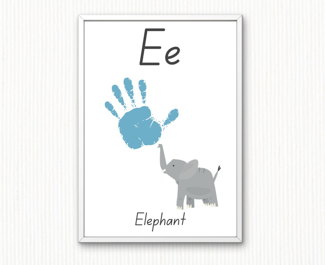 Alphabet Handprint Art Handprint Abc Activity A-Z Handprint Baby ...