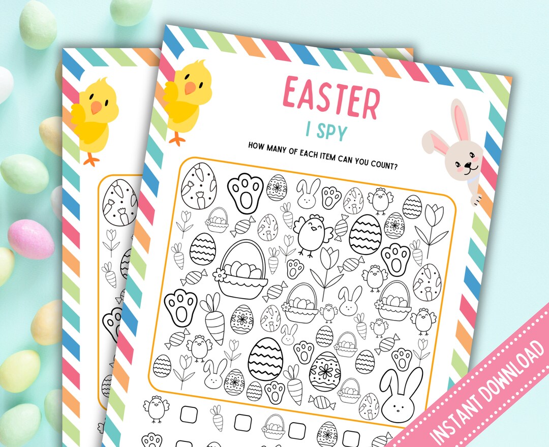 Easter I Spy | Printable Easter Game | Easter Activity for Kids and ...