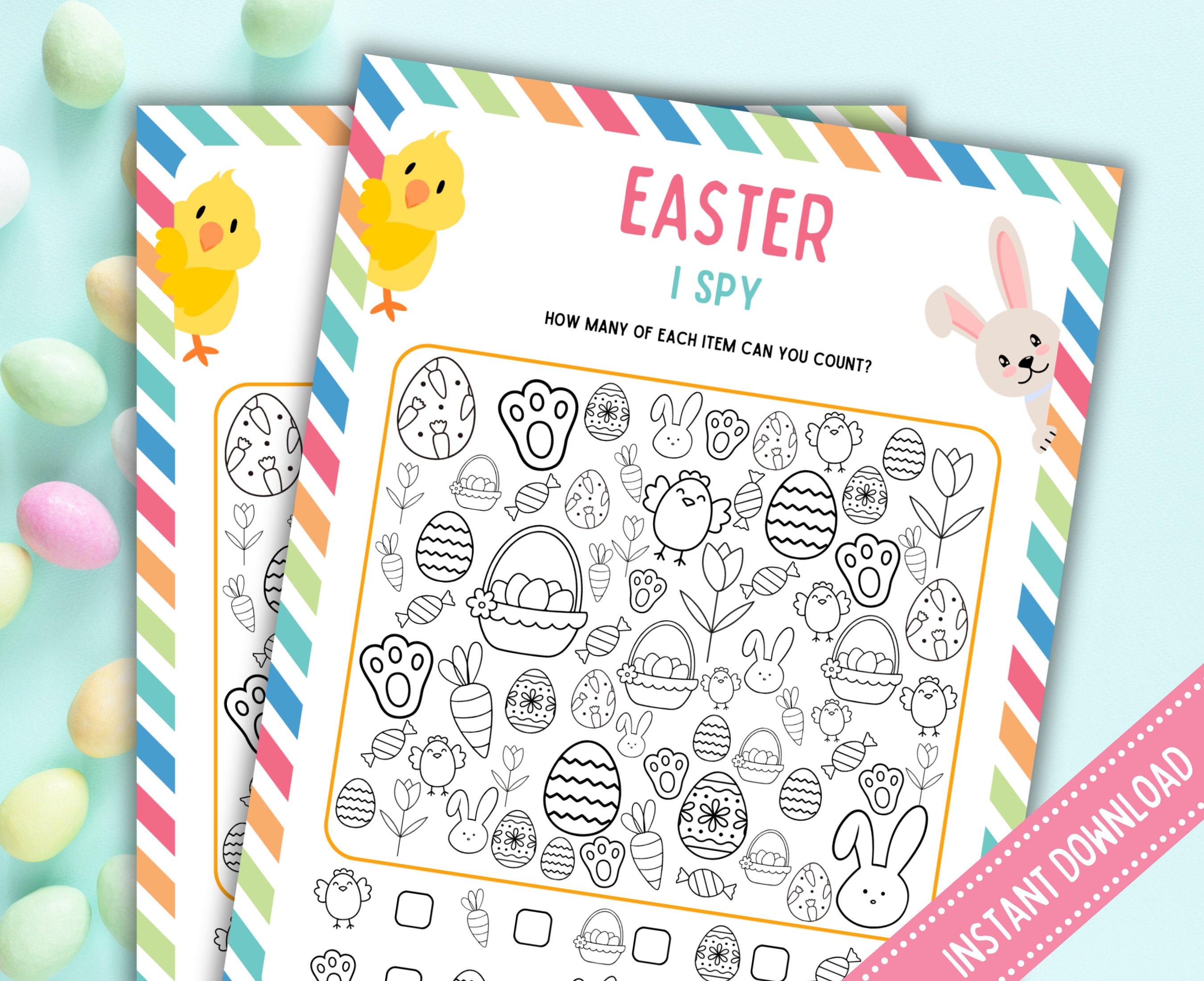 Easter I Spy | Printable Easter Game | Easter Activity for Kids and ...
