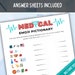 Medical Emoji Pictionary Game: Nurse Graduation, Hospital Party (PDF ...