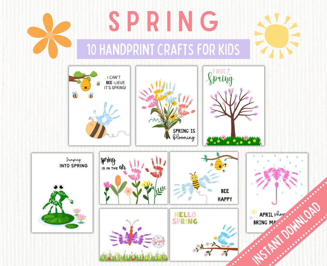 Spring Handprint Craft | Spring Craft for Kids | Spring Craft Classroom ...