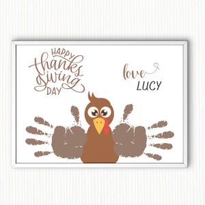 Thanksgiving Handprint Art Bundle, Thanksgiving Handprint Craft ...