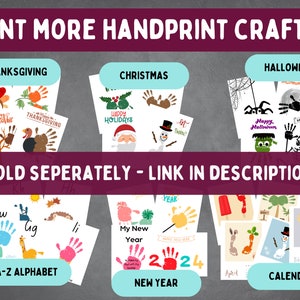 2024 Handprint Footprint Calendar Art Craft Kids Baby Toddler Child ...