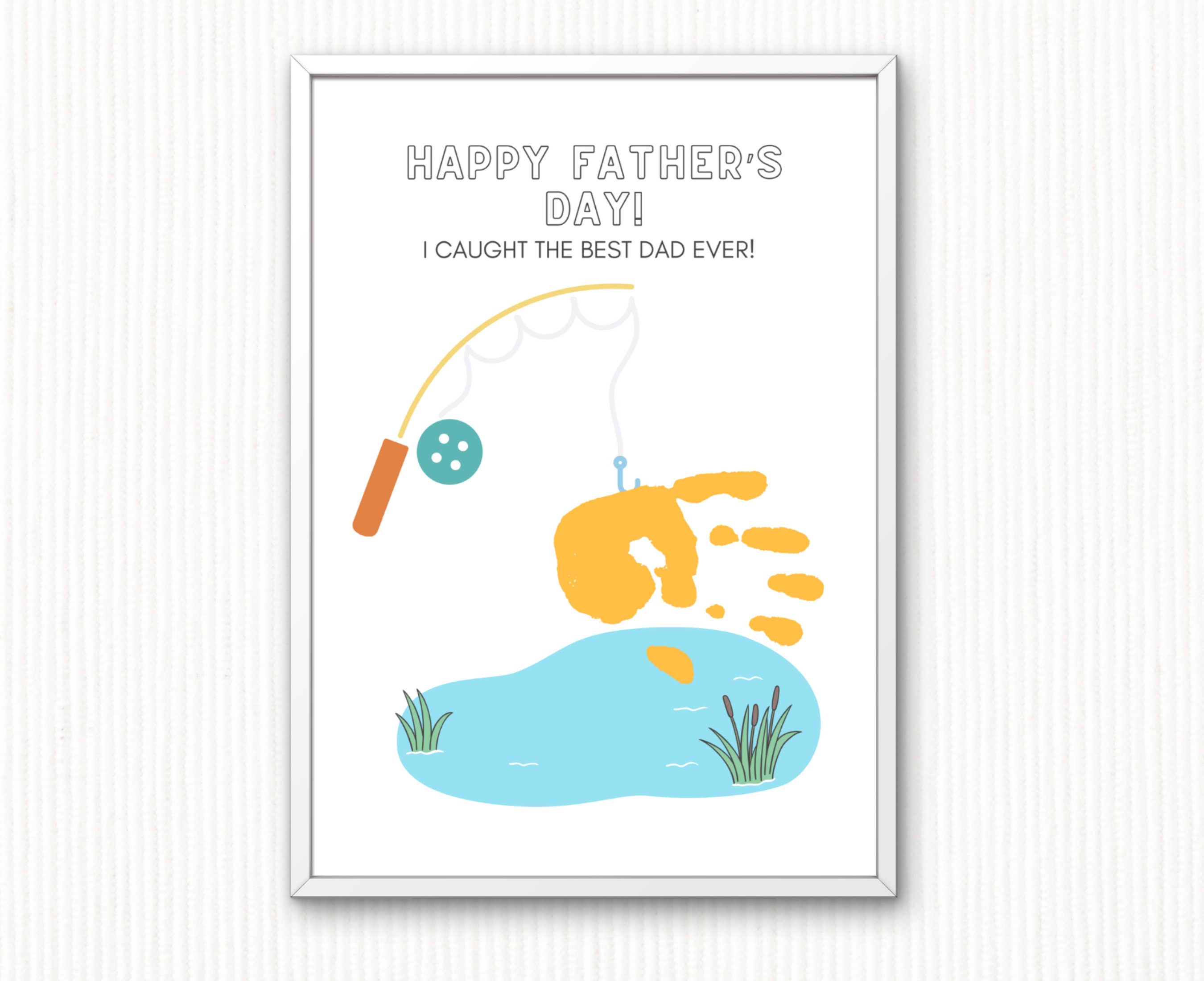 Father's Day Handprint Art: Kids DIY Keepsake (digital Download) - Etsy