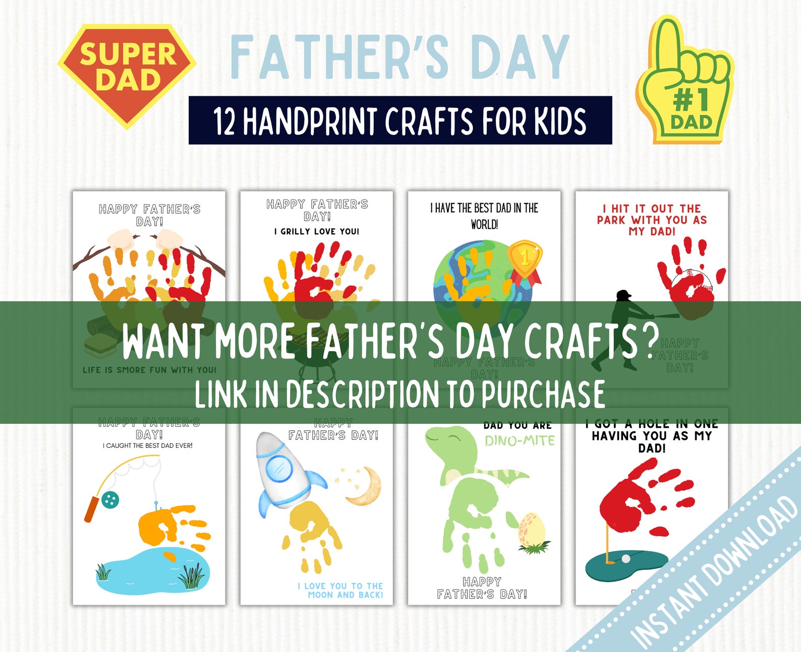 Tape Measure Father's Day Handprint Craft Printable, Tool Craft for ...