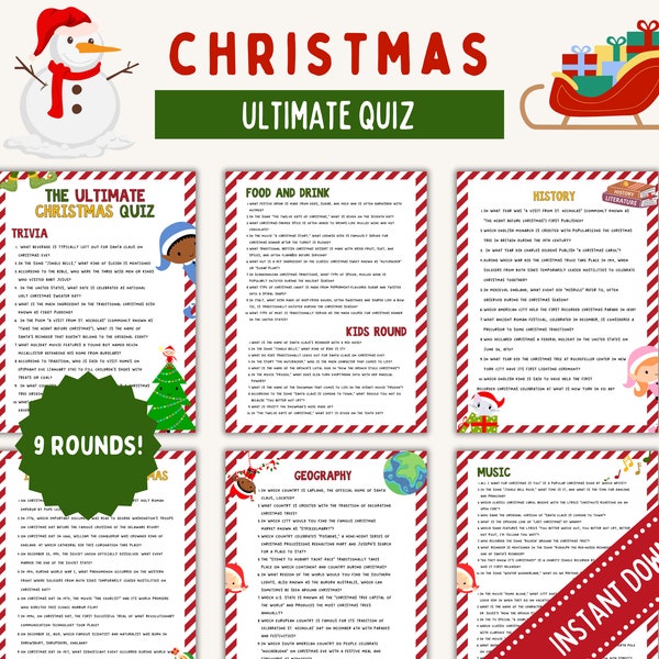 Fun Pub Quiz Rounds - Etsy