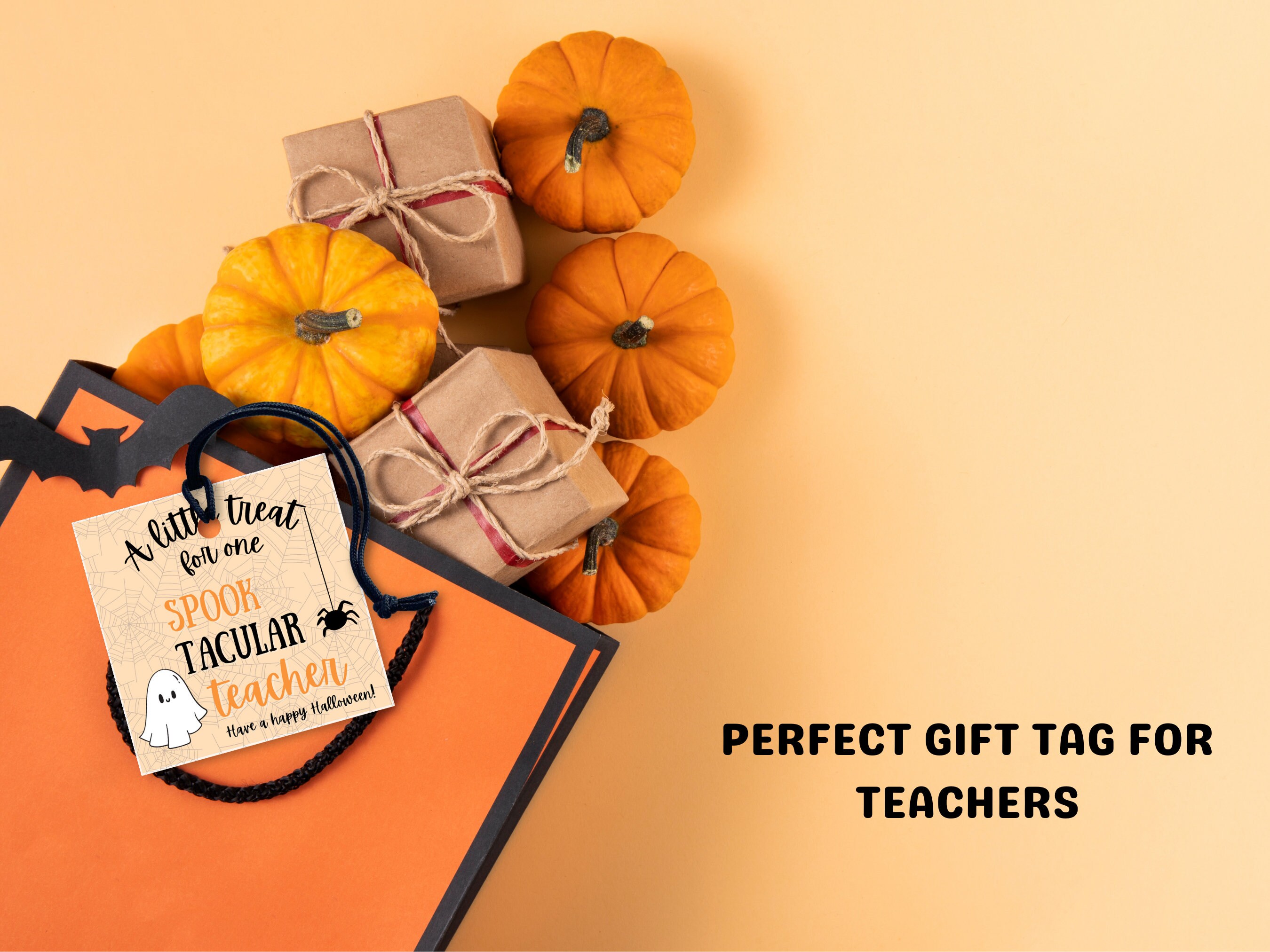 Halloween Treat Tag Spook-tacular Teacher Halloween Cookie - Etsy