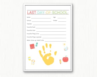 Last Day of School Craft Last Day of Preschool Preschool Graduation ...