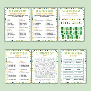 St Patricks Day 30-game MEGA BUNDLE, Fun St. Patrick's Day Party Games ...