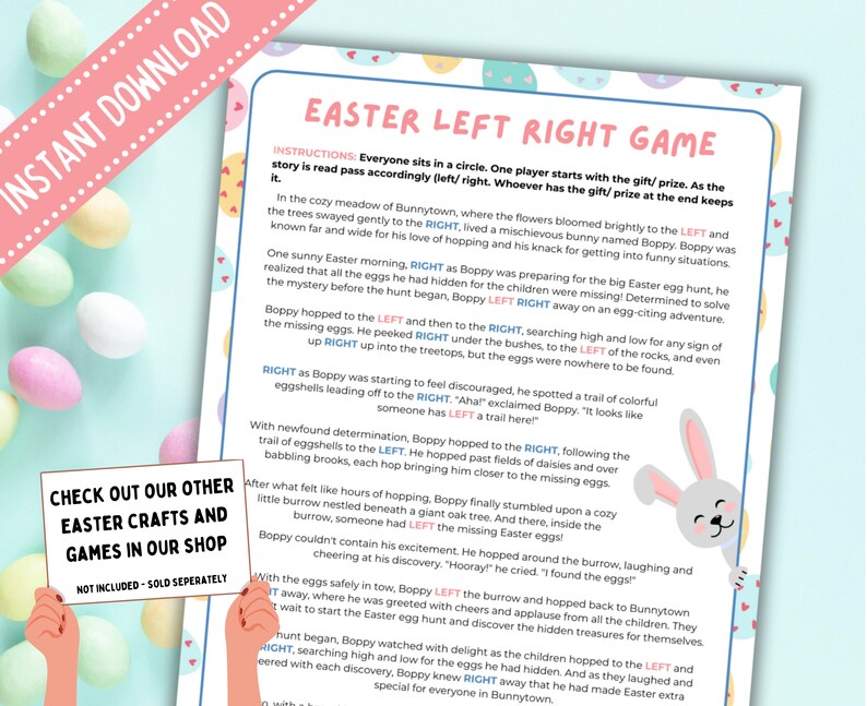 Easter Forbidden Words Printable Easter Activity for Kids and Adults ...