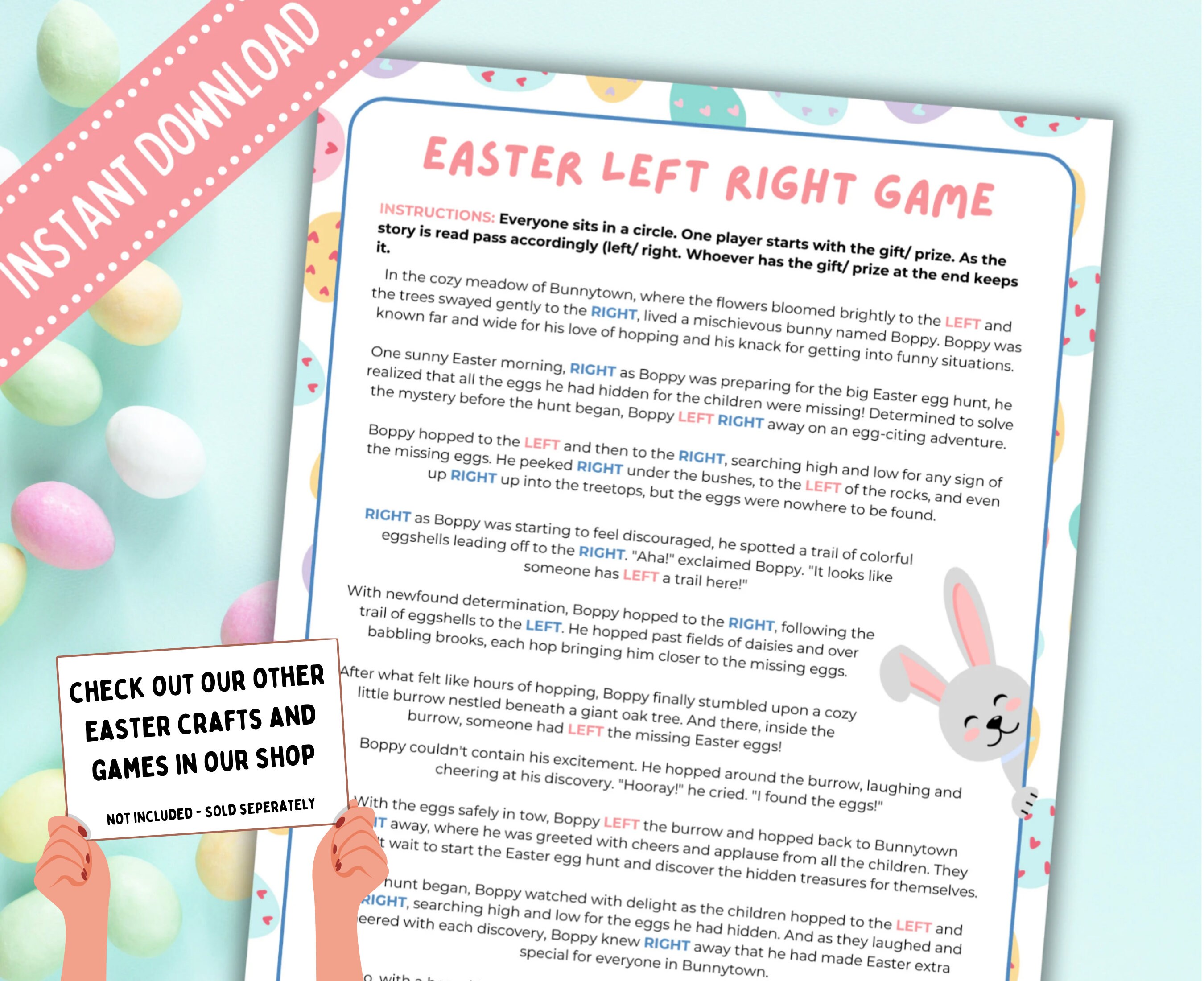 Easter Forbidden Words Printable Easter Activity for Kids and Adults ...