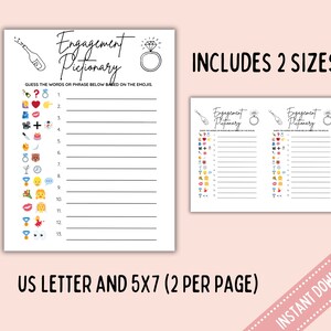 Engagement Party Games Bundle: 30 Printable Activities (digital ...