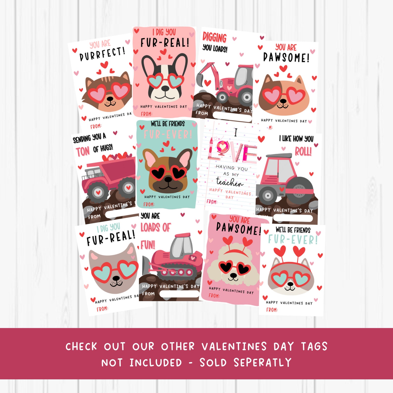 Printable Pun Valentine's Day Cards, Classroom Valentine's Day Cards ...