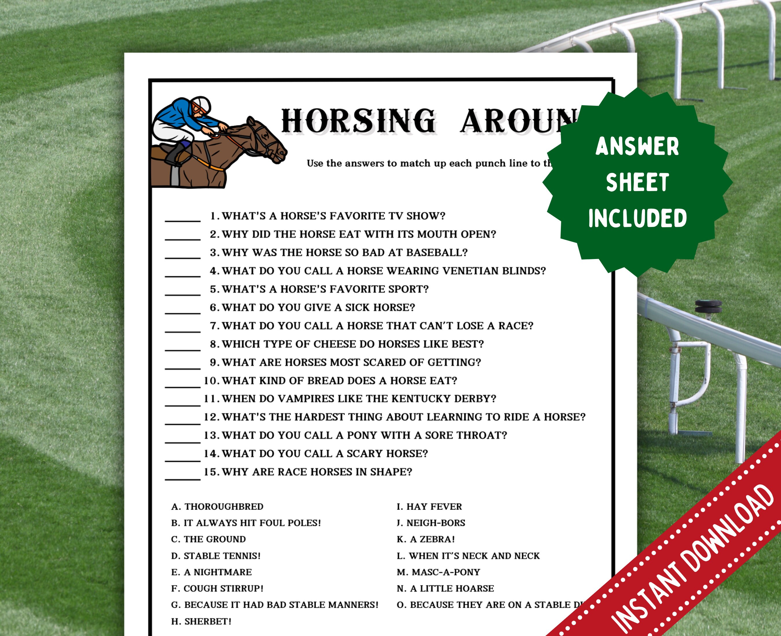 Kentucky Derby 15-game MEGA BUNDLE, Fun Kentucky Derby Party Ideas ...