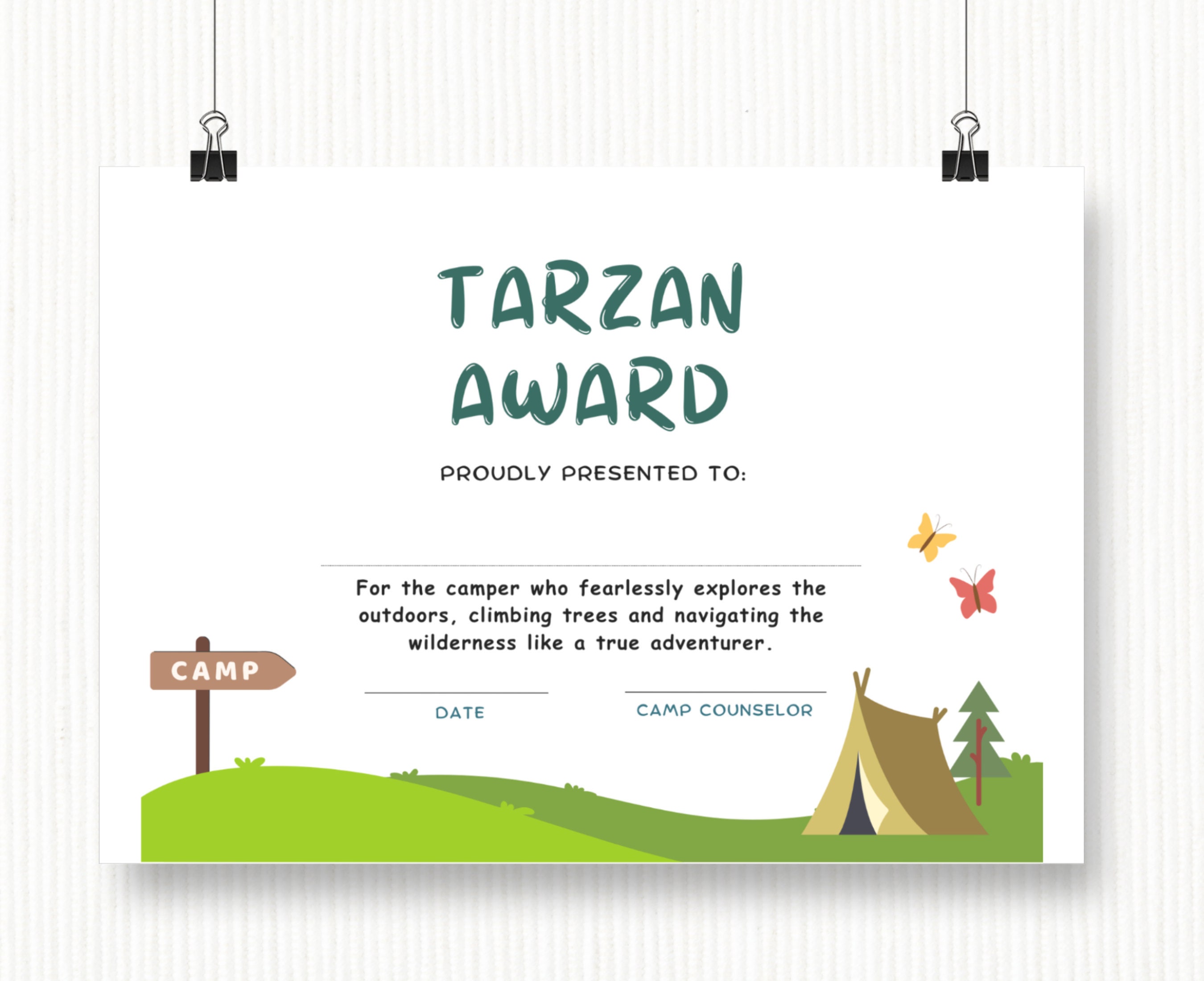 Funny Camp Awards, Summer Camp Awards, Girls Camp Awards, Boys Camp ...