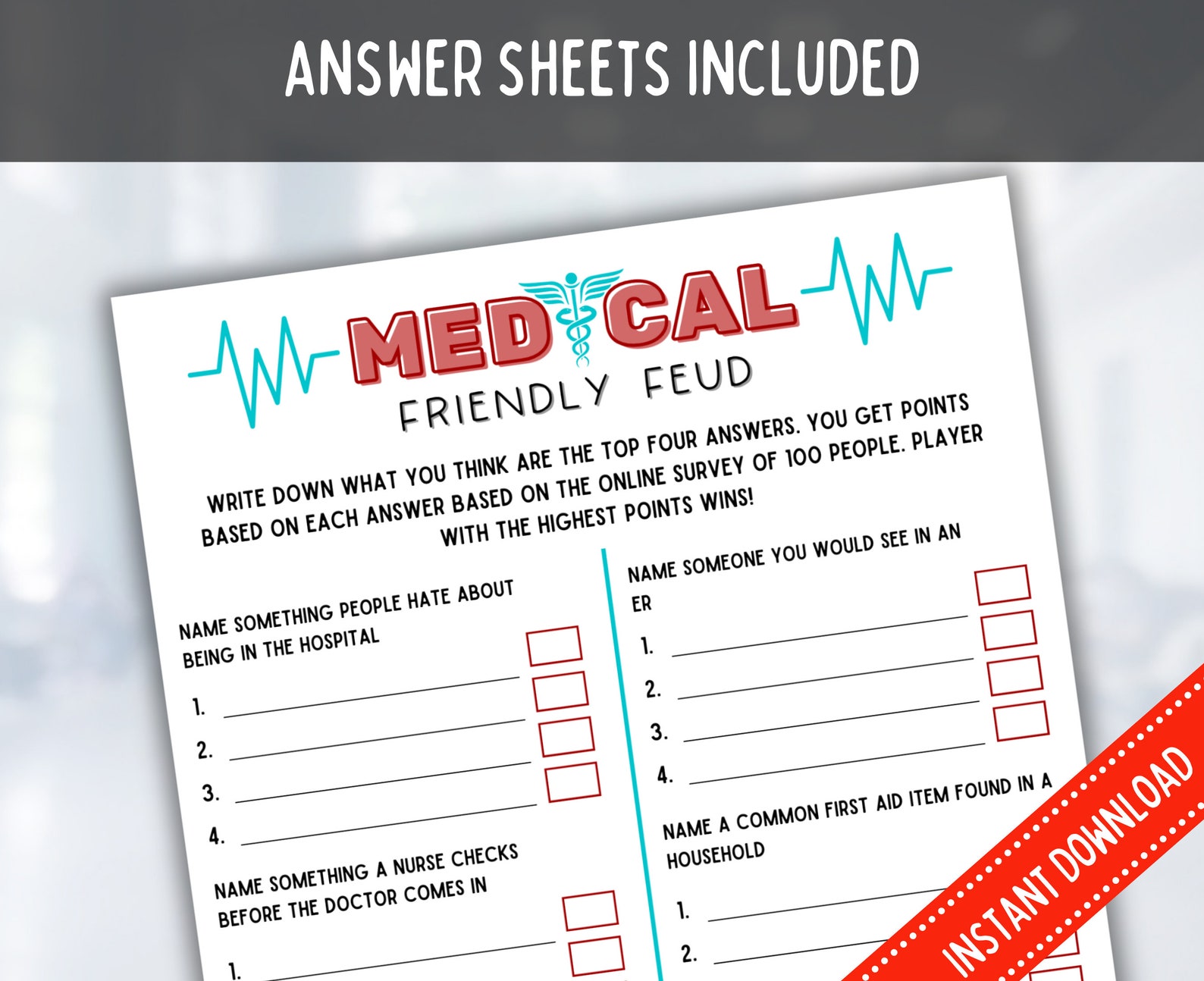 Medical Games Bundle: Nurse Graduation, Doctor Retirement (printable ...