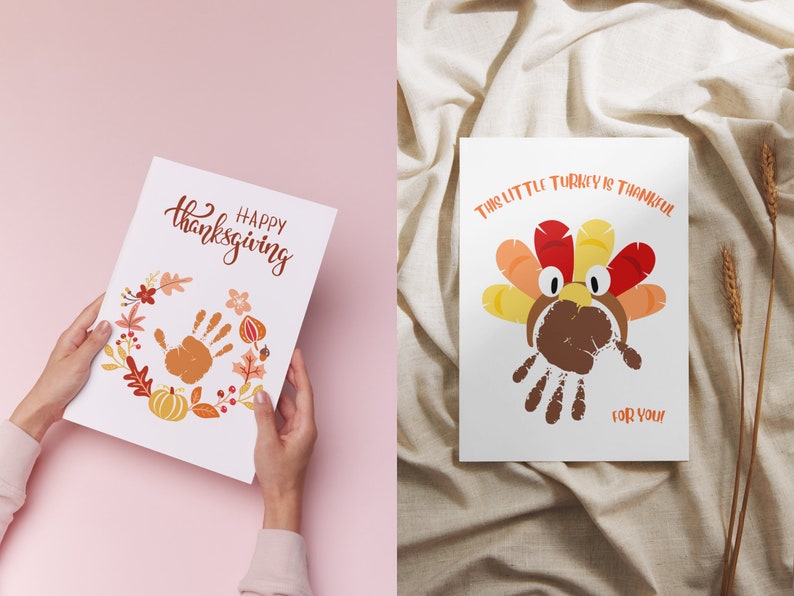Thanksgiving Handprint Craft Bundle Thanksgiving Preschool Craft ...