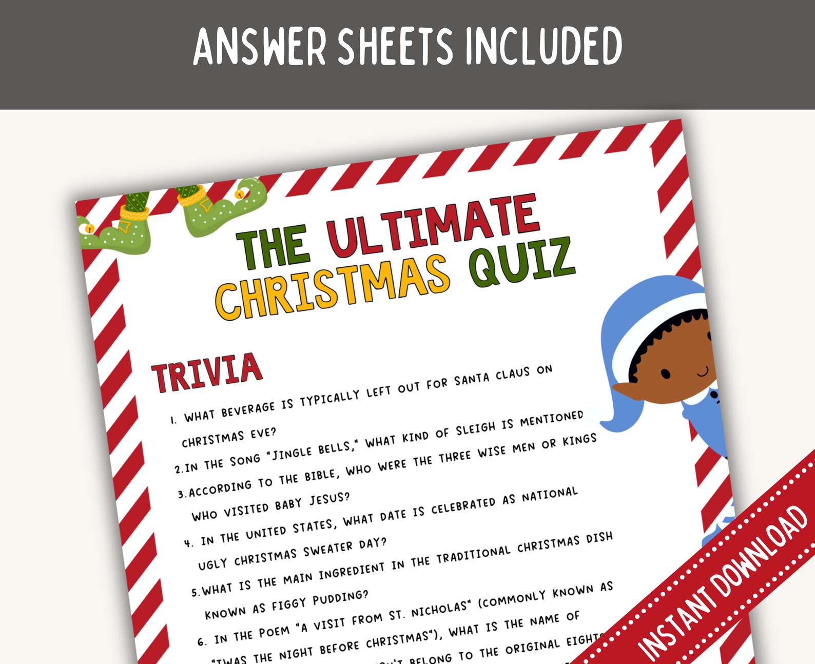 The Ultimate Christmas Quiz - 9 Festive Rounds of Quiz Questions to ...