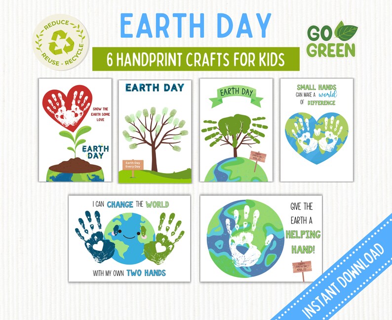 Earth Day Handprint Craft Earth Day Craft Earth Day for Kids Earth Day ...