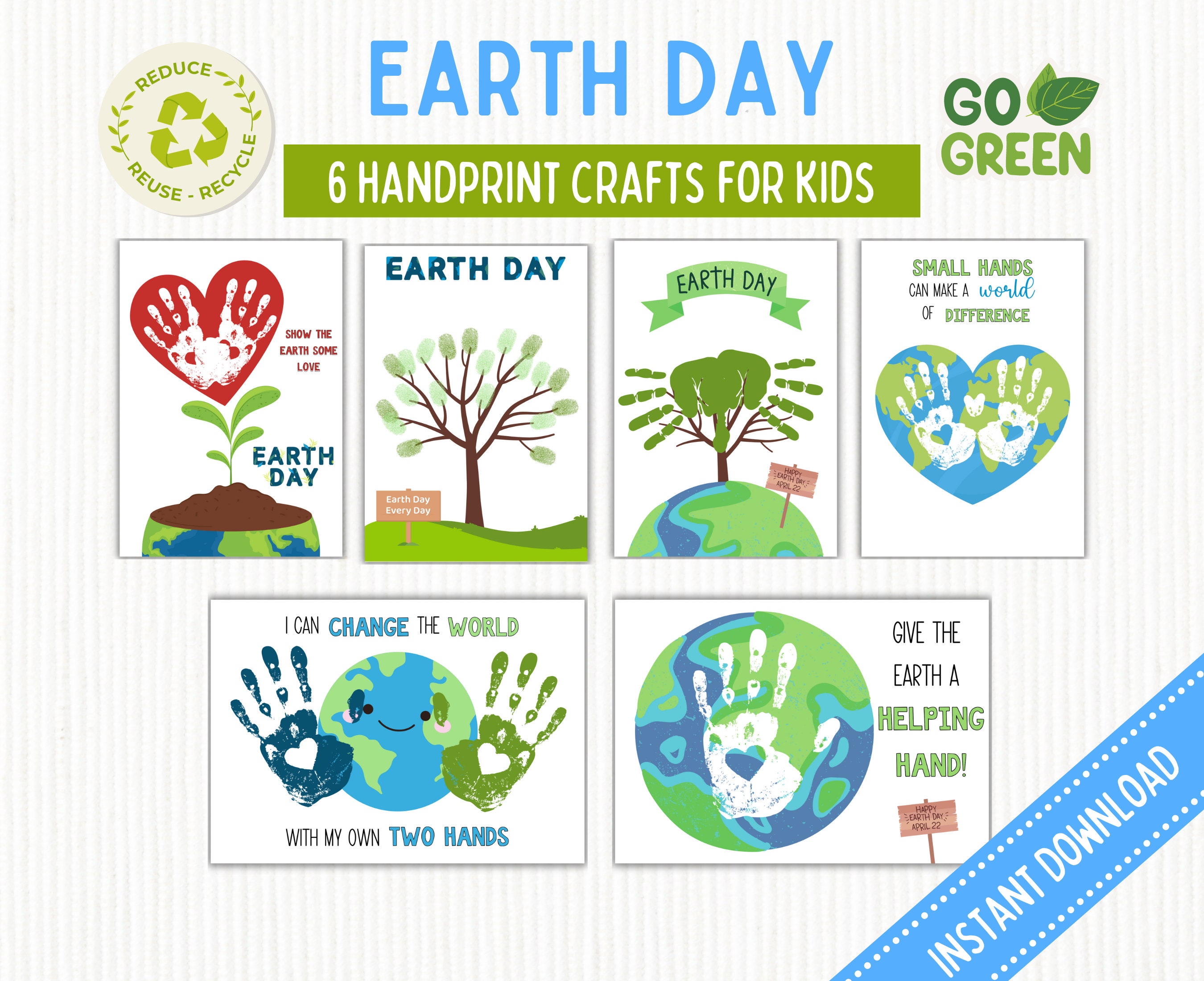 Earth Day Handprint Craft Earth Day Craft Earth Day for Kids Earth Day ...