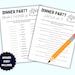 Dinner Party Games Bundle – 20+ Printable Fun Activities for Family ...