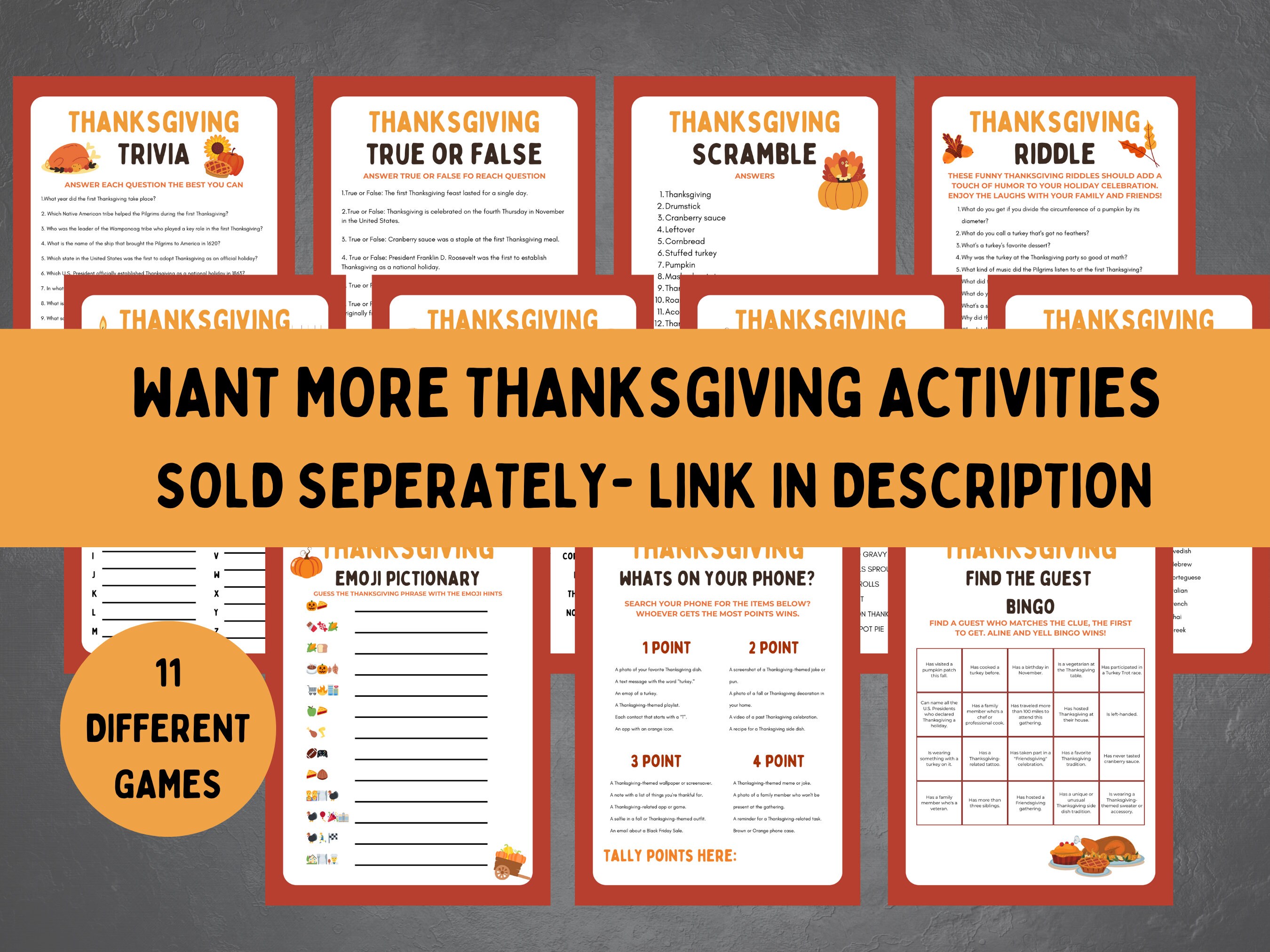 Thanksgiving Friendly Feud Printable Thanksgiving Game Fall Activity ...