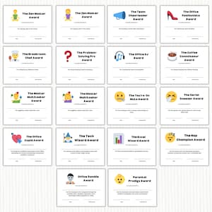 Funny Employee Appreciation Awards, Recognition Awards Certificates ...