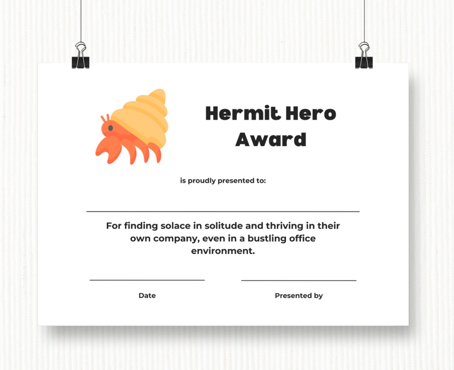 Funny Employee Appreciation Awards, Recognition Awards Certificates ...