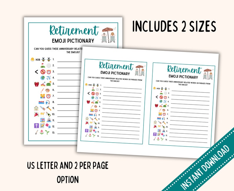 Retirement Party Game Bundle | Retirement Games | Surprise Retirement ...