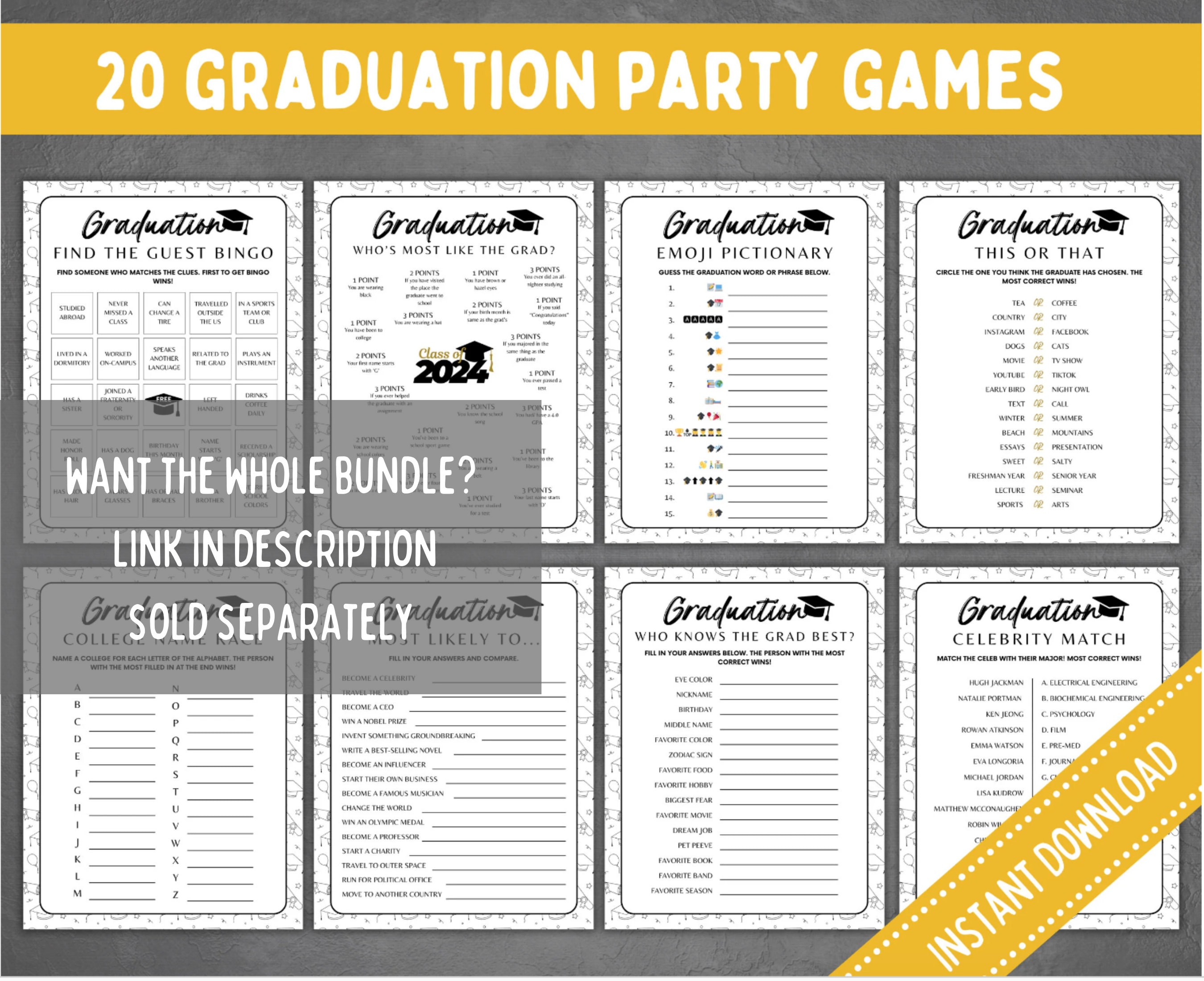 Graduation Celebrity Match, 2024 Graduation Game for College, High ...