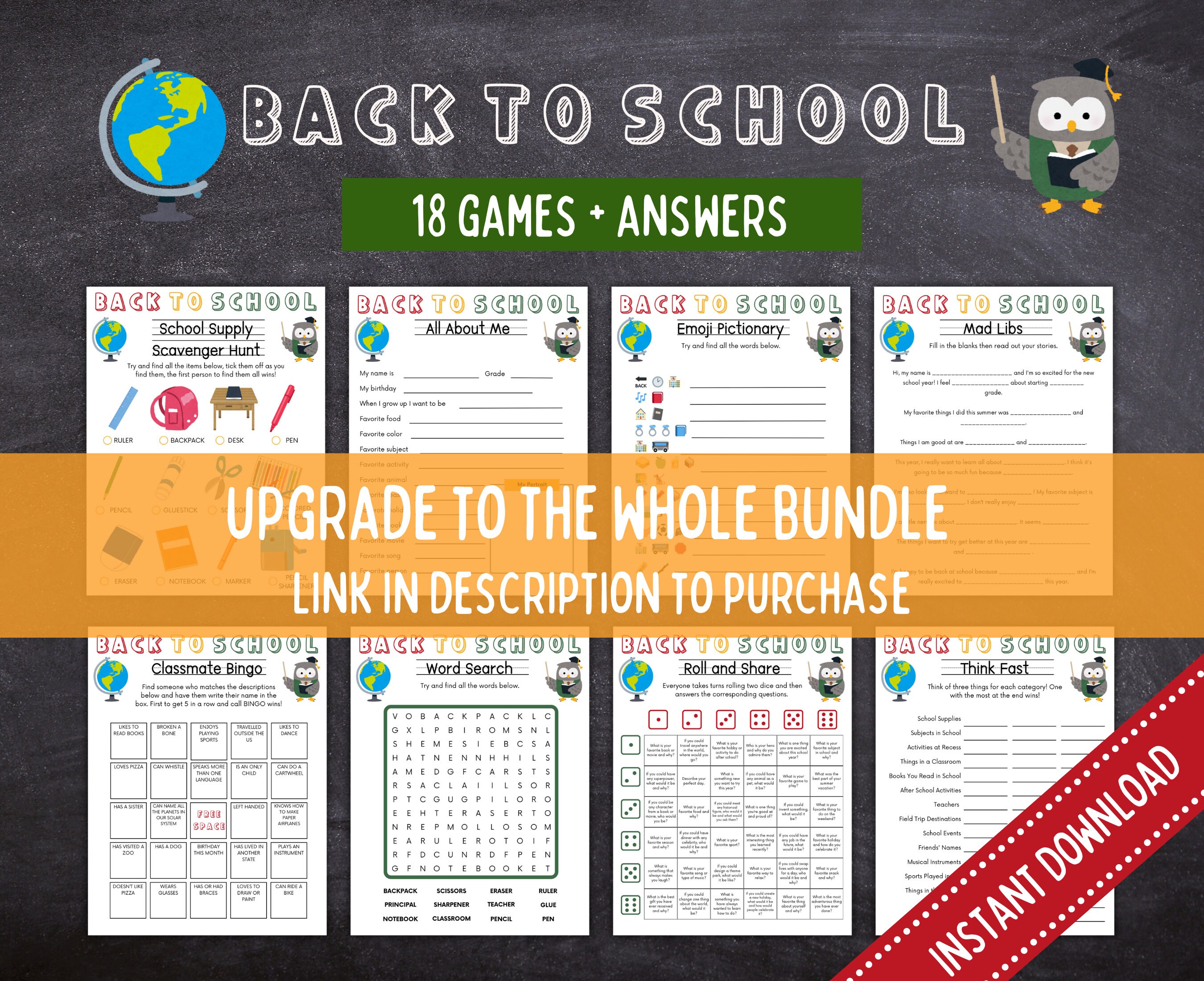 Back to School Roll & Share Game, Fun First Day of School Icebreaker ...