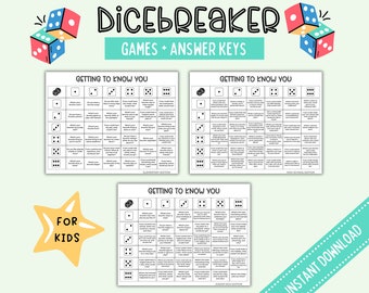 Dicebreaker Roll and Tell Game, Back to School, Icebreaker Activity for ...