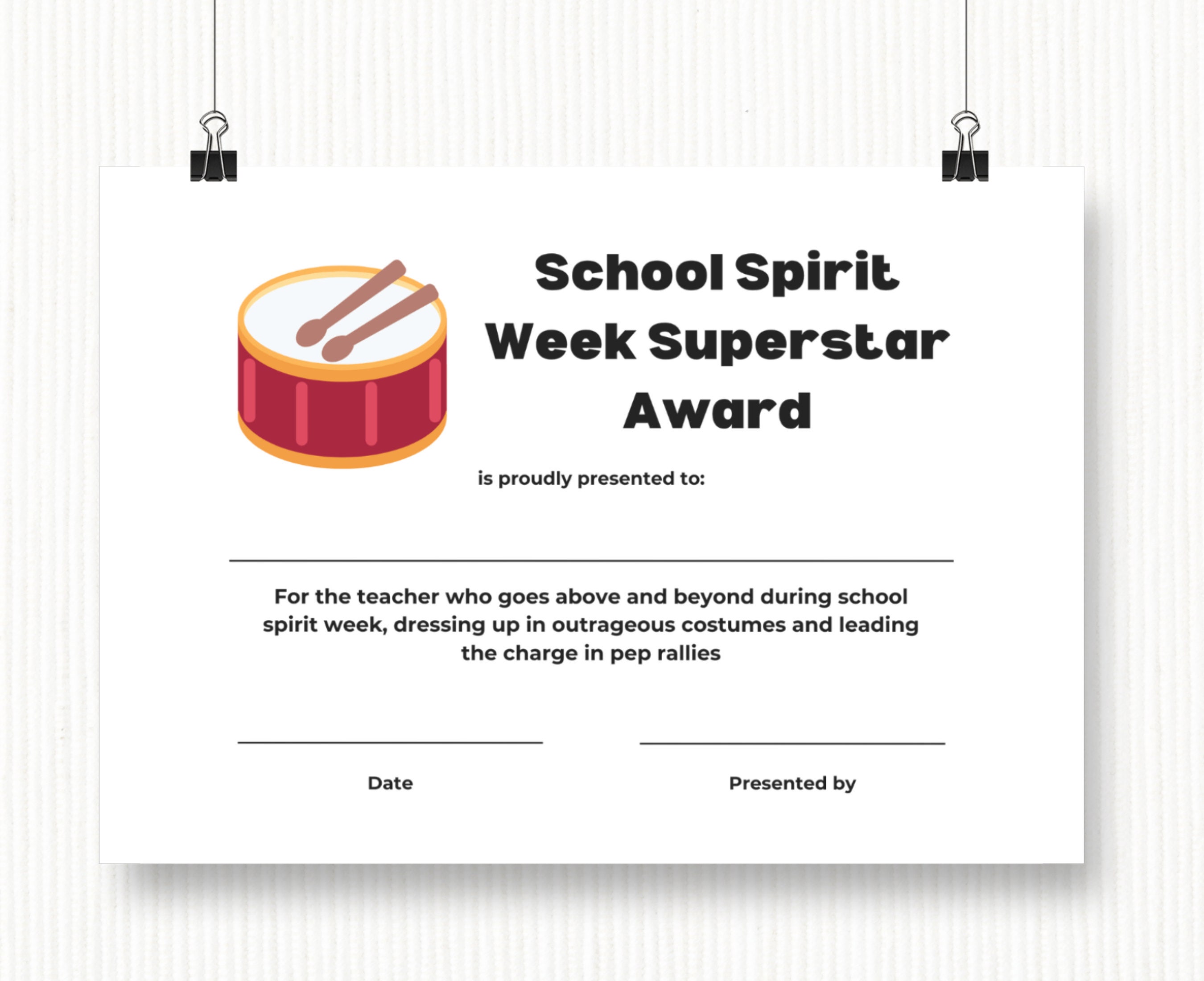 Teacher Award Certificates