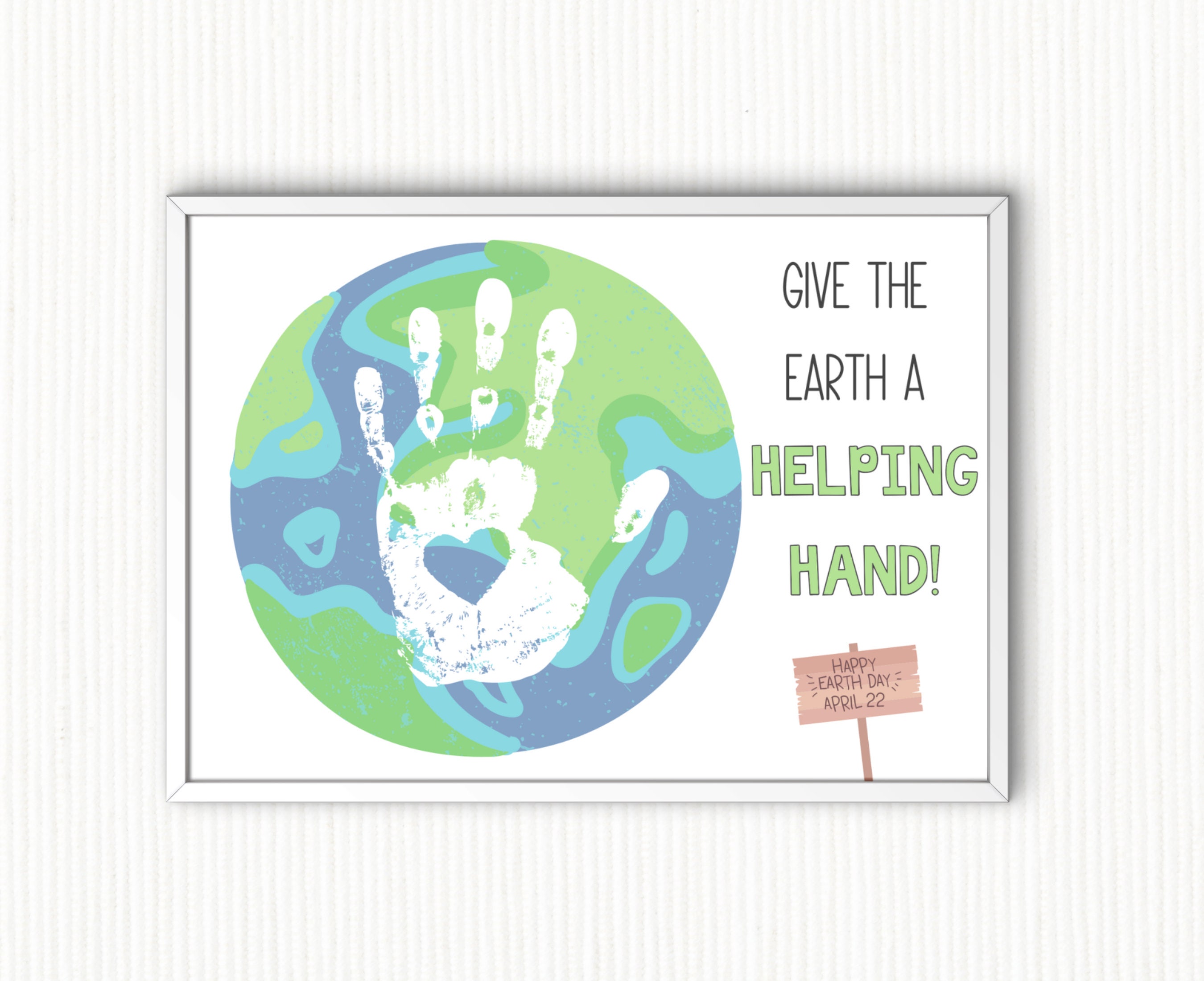 Earth Day Handprint Craft Earth Day Craft Earth Day for Kids Earth Day ...