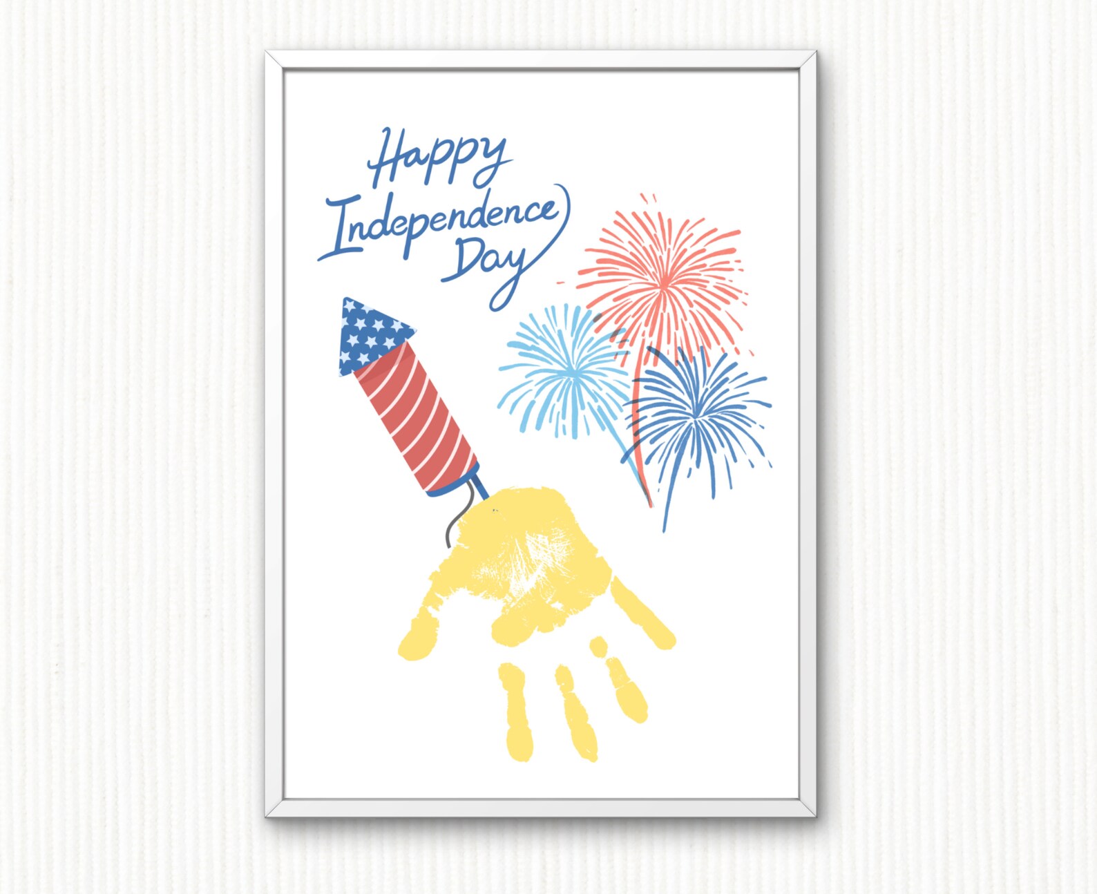 Handprint Memory Book - Printable Handprint Craft - Monthly Handprint ...