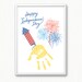 Handprint Memory Book Printable Handprint Craft Monthly Handprint Art ...