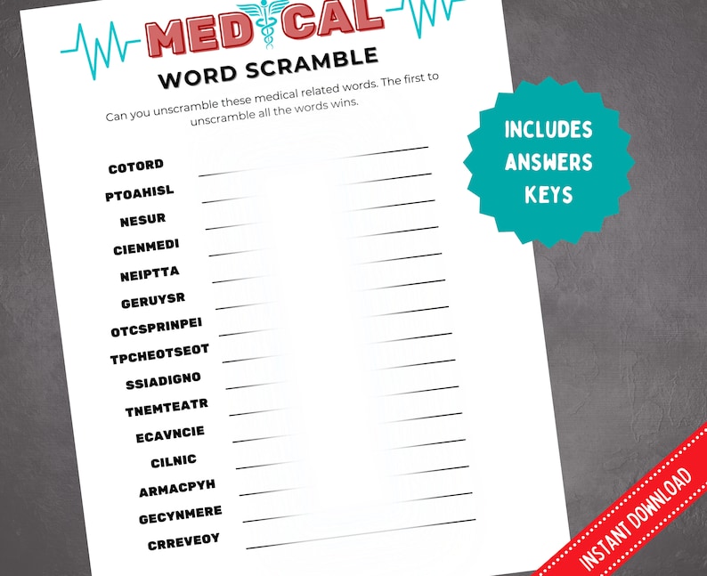 Medical What is the Anatomical Name? | PRINTABLE Medical Doctor Nurse ...