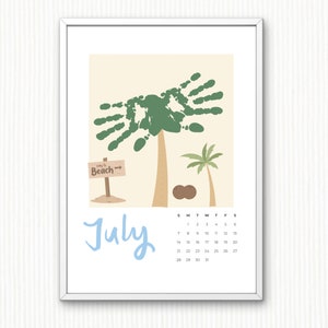 2024 Handprint Footprint Calendar: DIY Craft Activity (digital Download ...