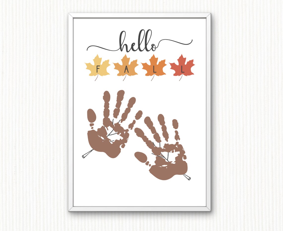 Thanksgiving Handprint Craft Bundle Toddler Art Activity Autumn ...