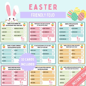 Easter Family Feud Game: Printable Trivia (PDF) - Etsy