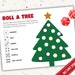 Roll A Tree Christmas Dice Game, Printable Christmas Game for Kids ...