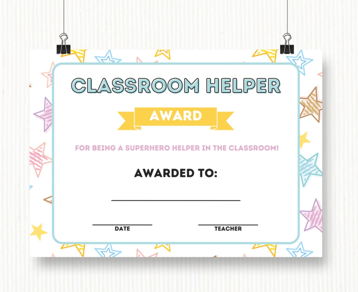 Classroom Awards End of Year Awards Student Awards Printable Student ...