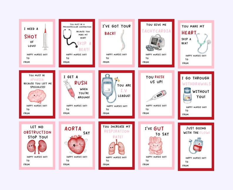 Nurse Appreciation Cards | Nurses Week Gifts | Nurses Week Tags | Nurse ...