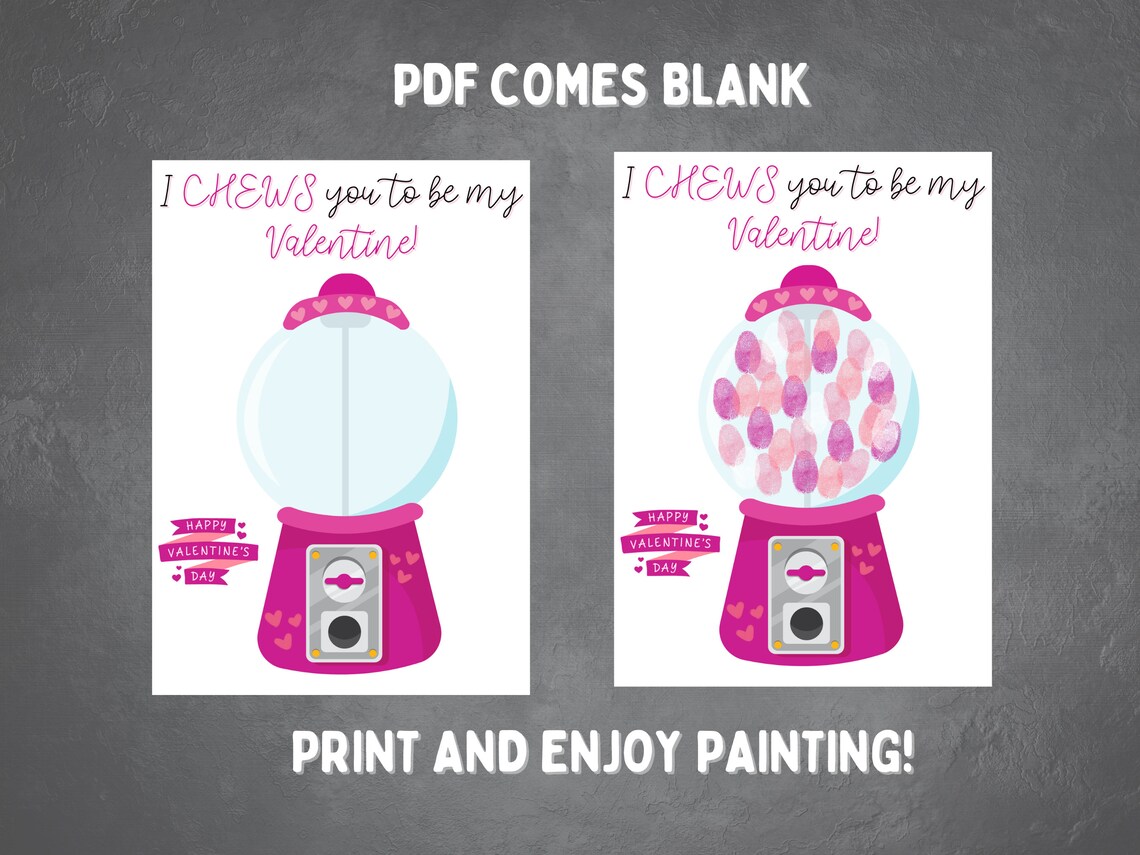 PRINTABLE Valentines Day Handprint Art Craft for Kids, Keepsake Art ...